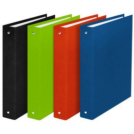 Ringmap balacron, A4-formaat, 4 ringen, geassorteerd