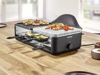 Raclette-grill RG 2366, steen en bakplaat