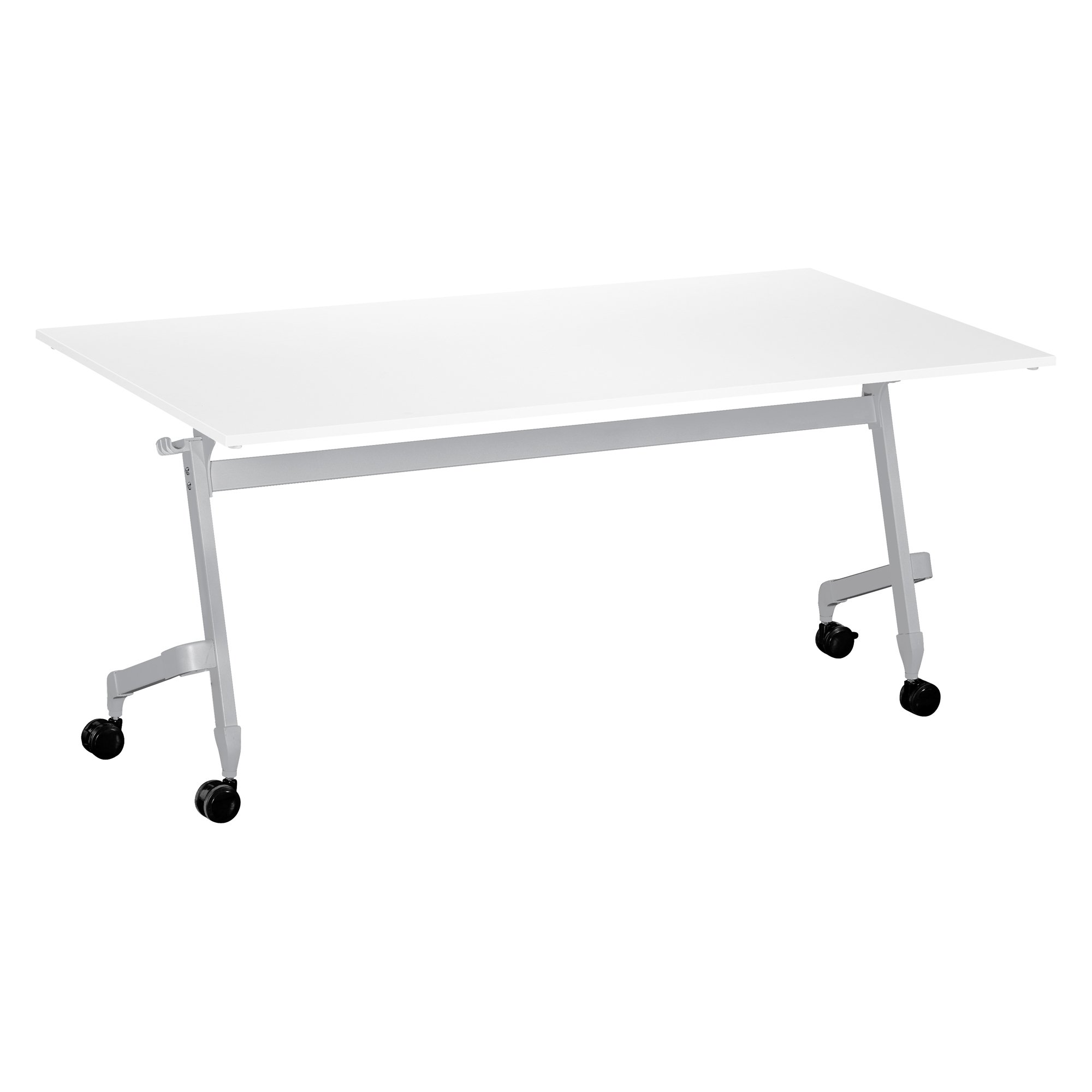 Table rabattable L 160 x P 80 cm blanche Bruneau Practika Plus