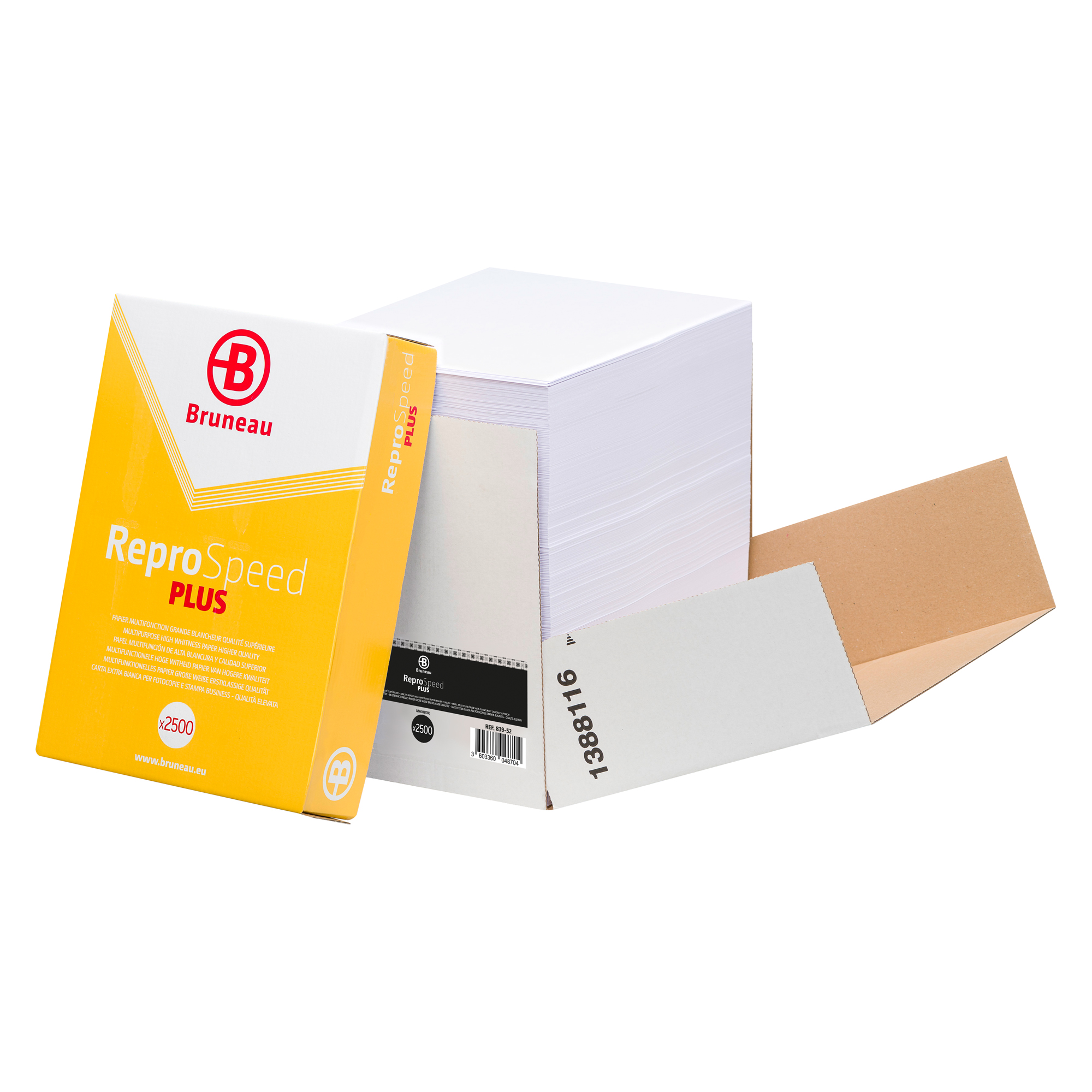 Papier A4 blanc 80 g Bruneau Reprospeed Plus - Boîte de 2500 feuilles ...