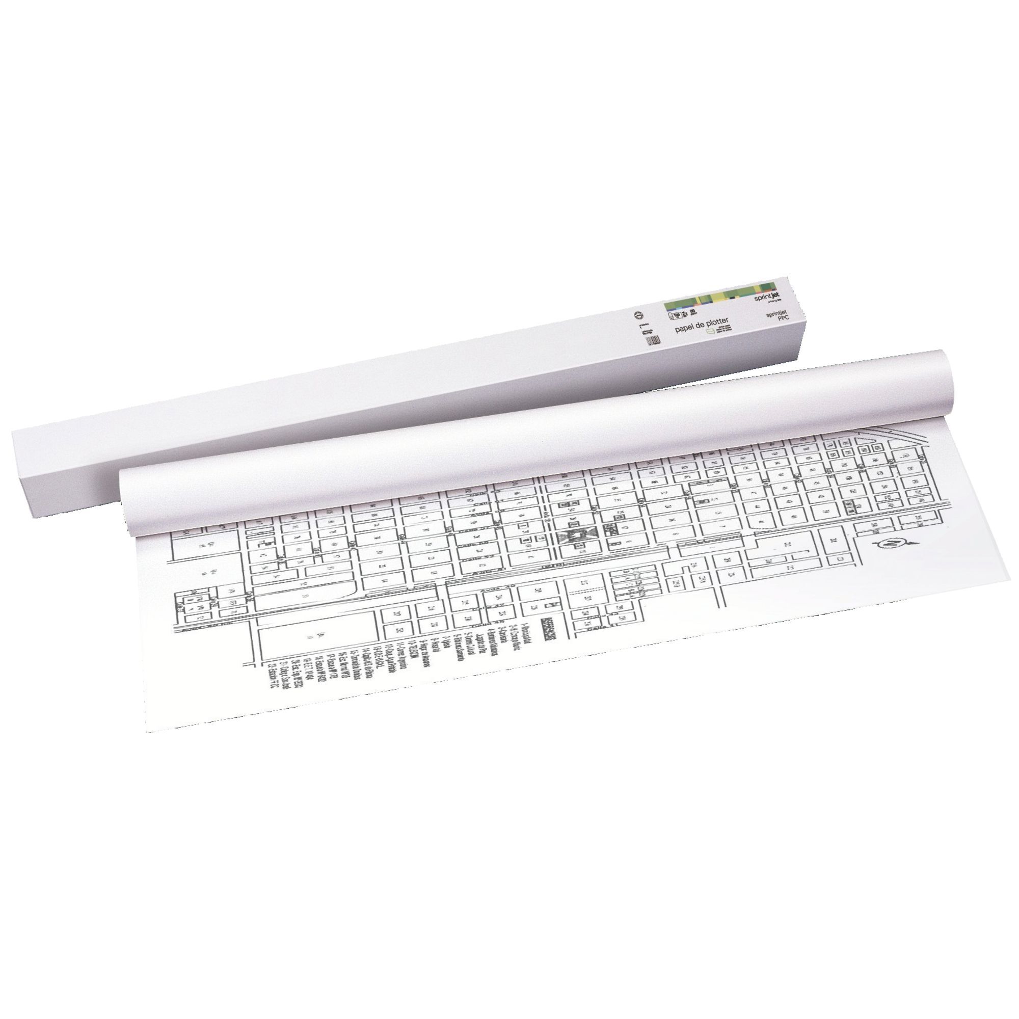 Papel reprografía para plotter 610 mm x 50 m 90 g