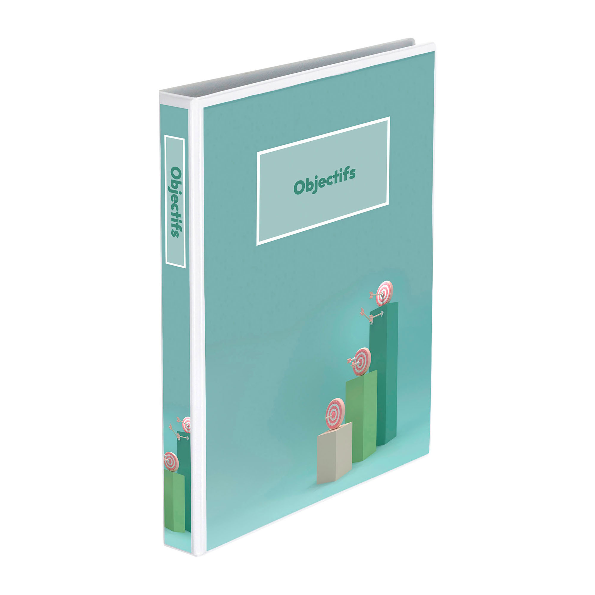 Personaliseerbare map 4 ringen rug 35 mm formaat 27,5 x 32 cm op bruneau.nl