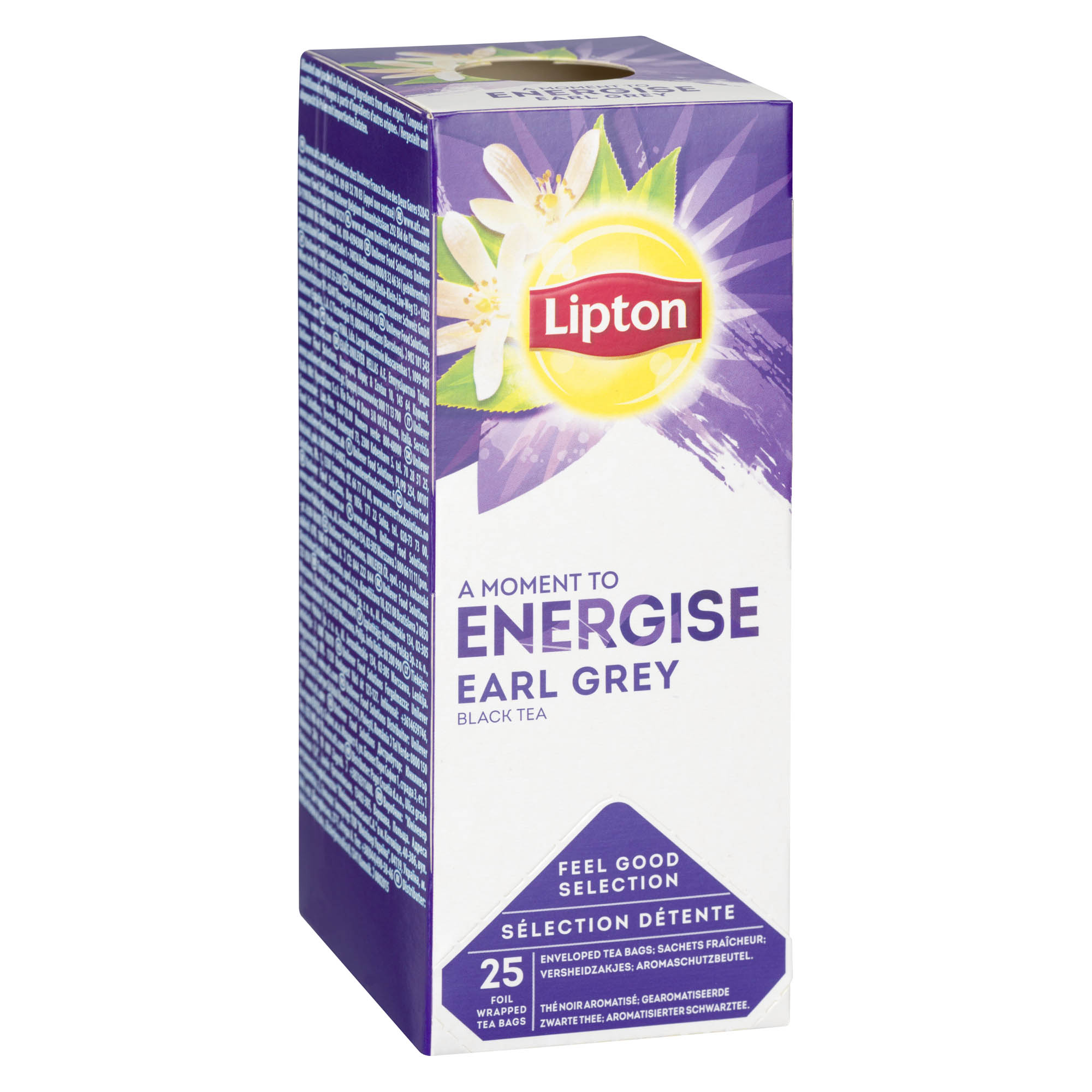 Thé Lipton Earl Grey - Boîte de 25 sachets