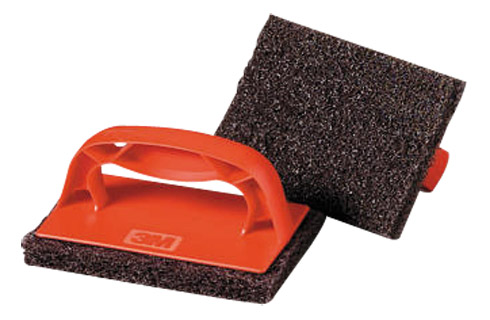 Estropajo con mango 3M rojo Scotch Brite para limpieza de Barbacoas con ...