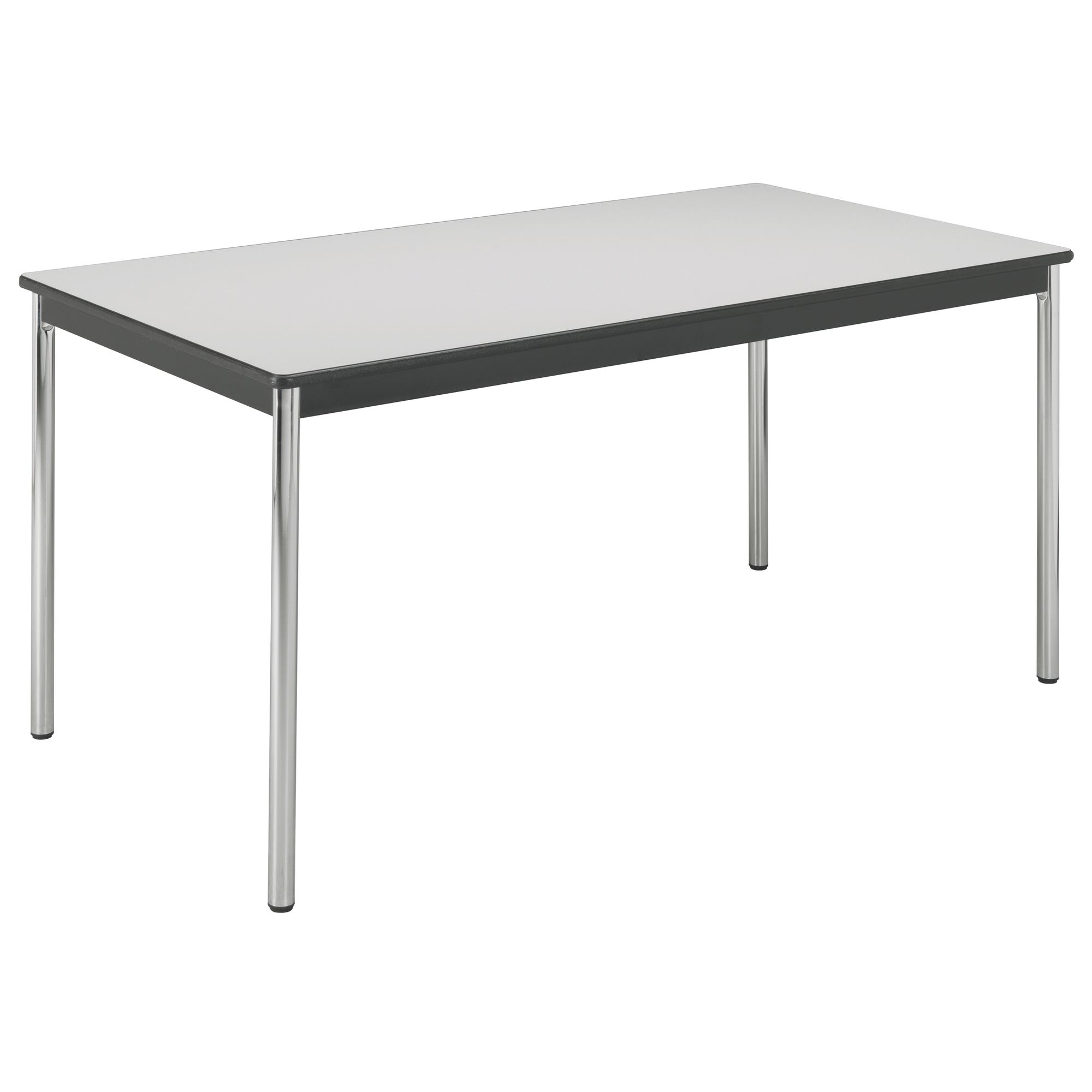 Conference rectangular modular table with rounded shockproof edges L ...