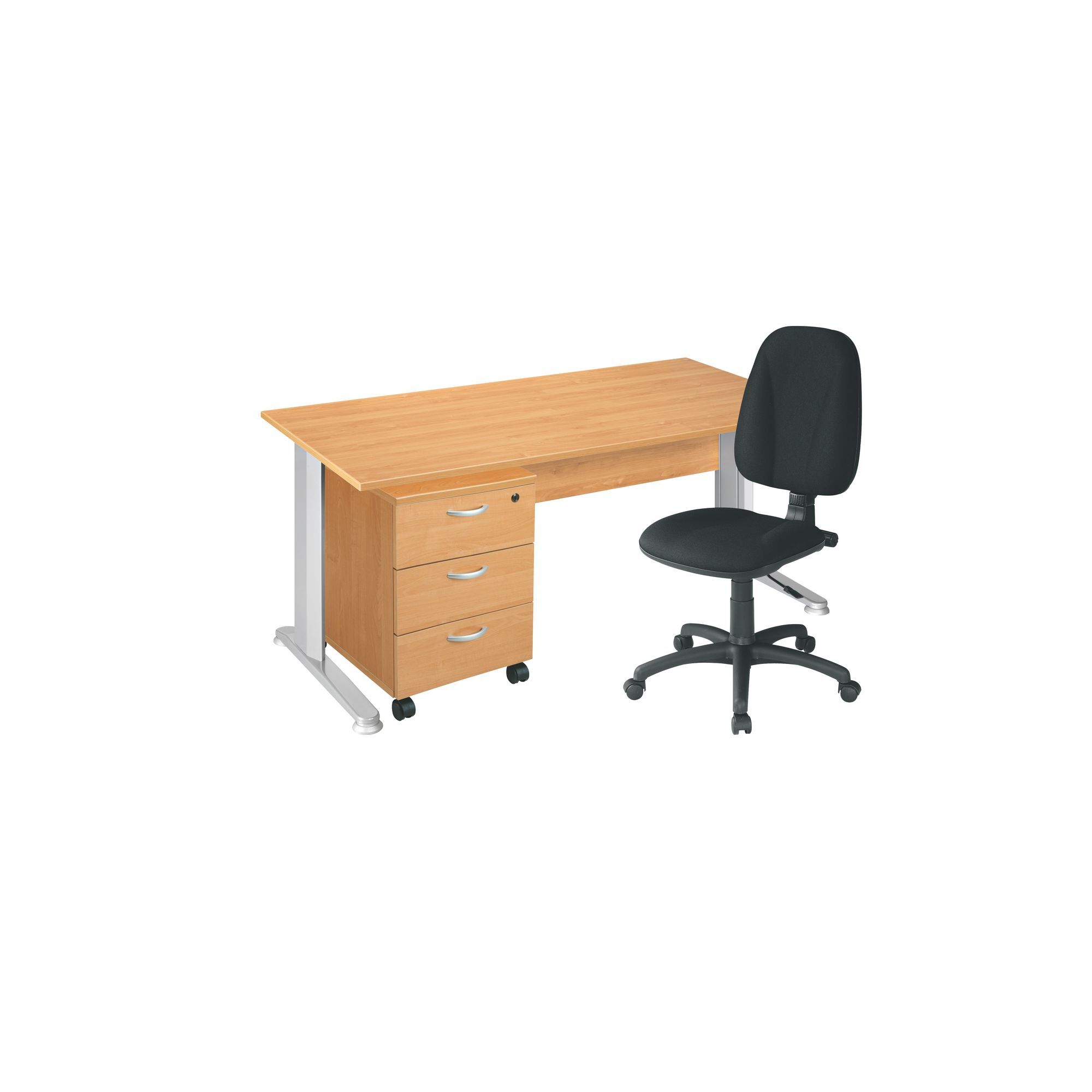 Pack Bureau Start plus aulne, caisson + siège