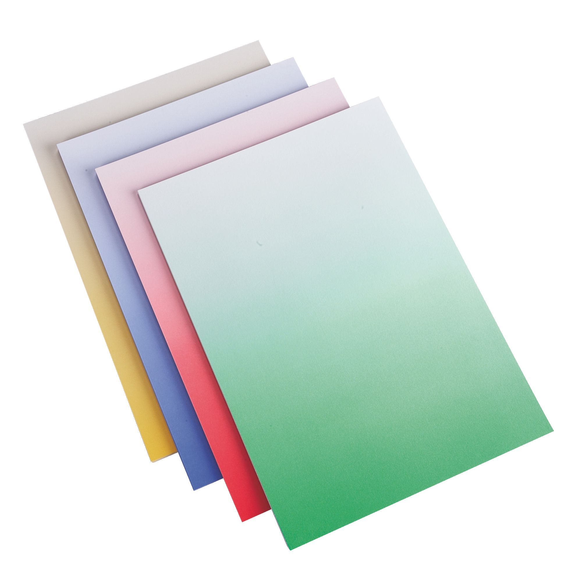 Pack of 50 cardboard covers, shaded colours