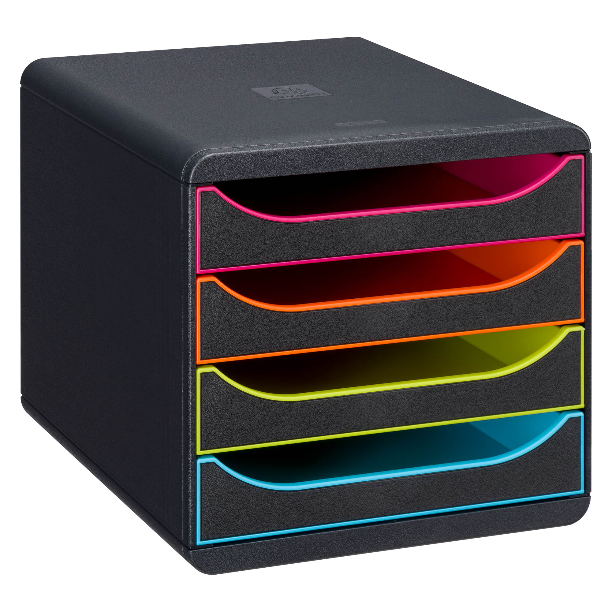 Classification box Exacompta Big Box 4 drawers black case