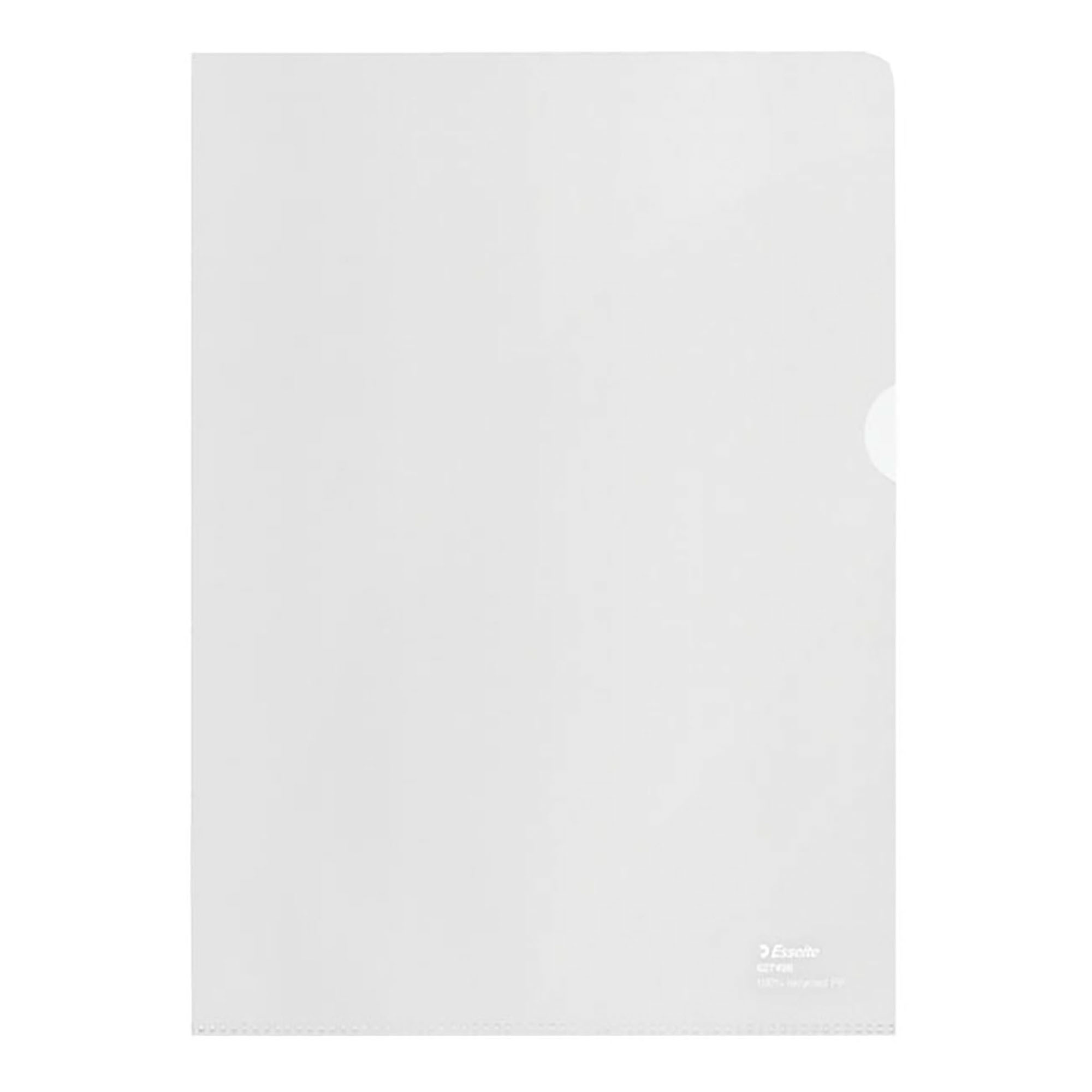 L-mapje 100% gerecycleerd ESSELTE A4 polypropyleen 10/100e transparant ...