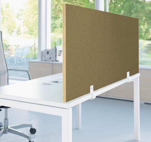 Aluminum clamp set for B-Zen melamine screen - individual desk up to 30 ...