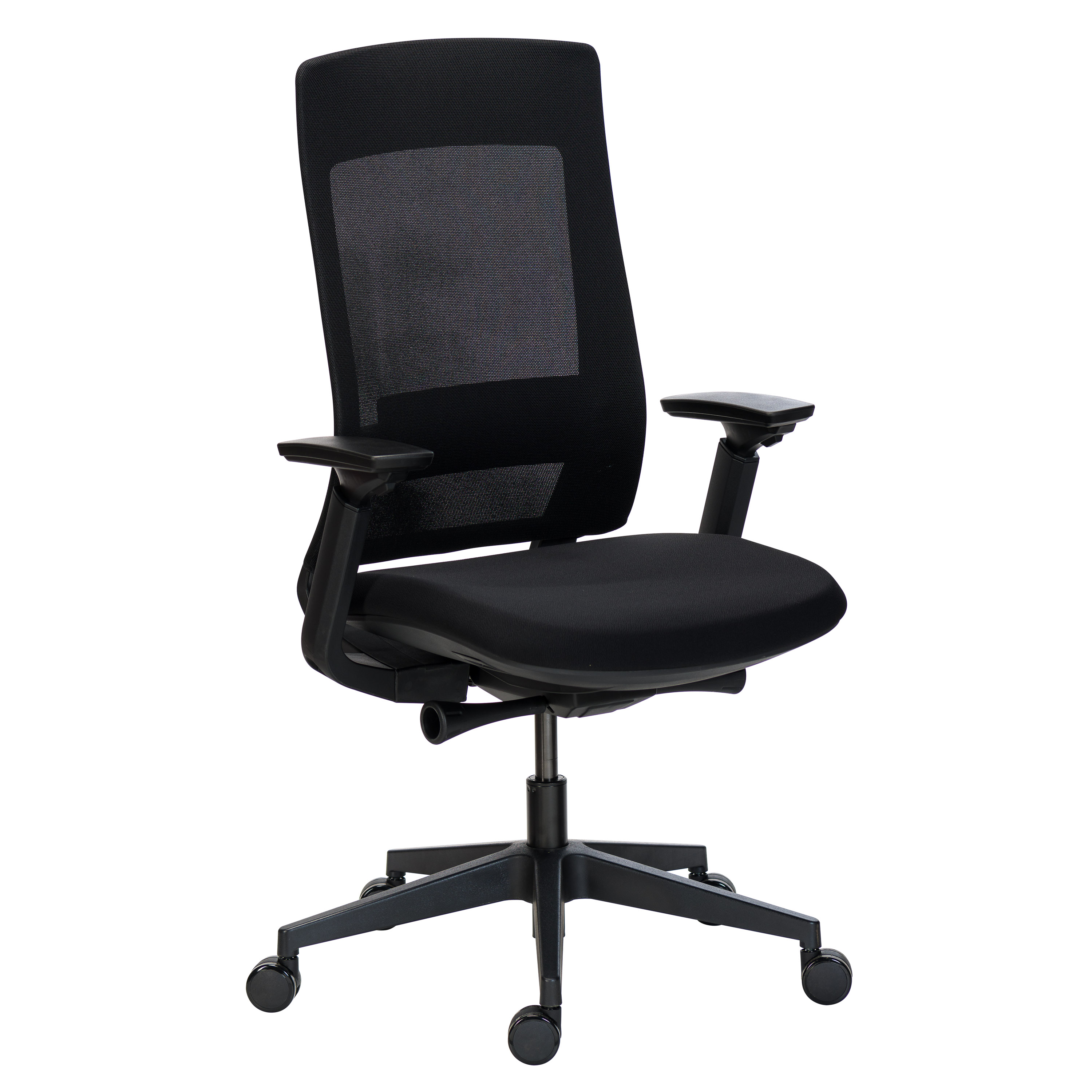 Office chair MARCUS fabric and mesh - armrests, seat depth adjustment ...