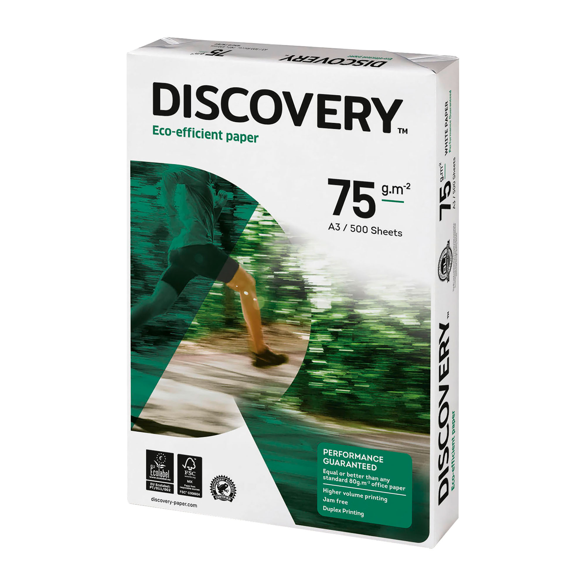 Papel A3 blanco 75 g Discovery - Paquete de 500 hojas en bruneau.es