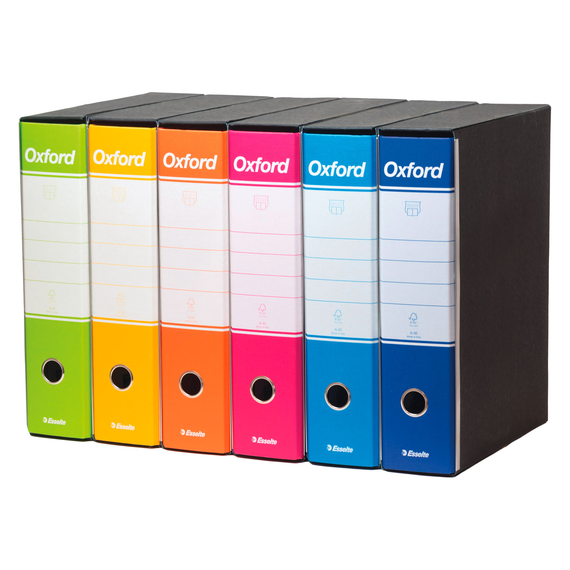 Registratori Protocollo dorso 8 cm Oxford Esselte in cartone 2 anelli ...