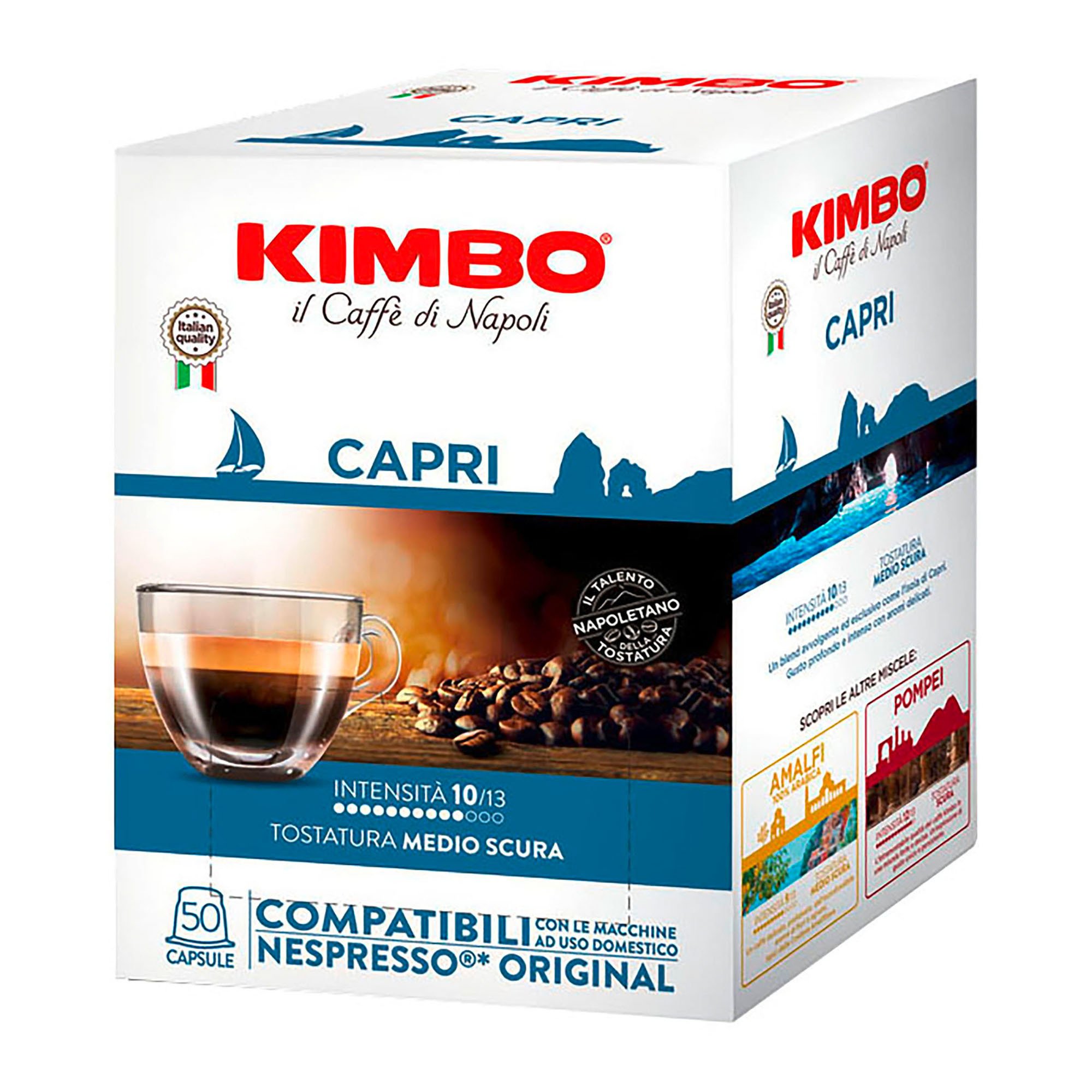 Capsule caffè Capri compatibili Nespresso Kimbo 50 unità
