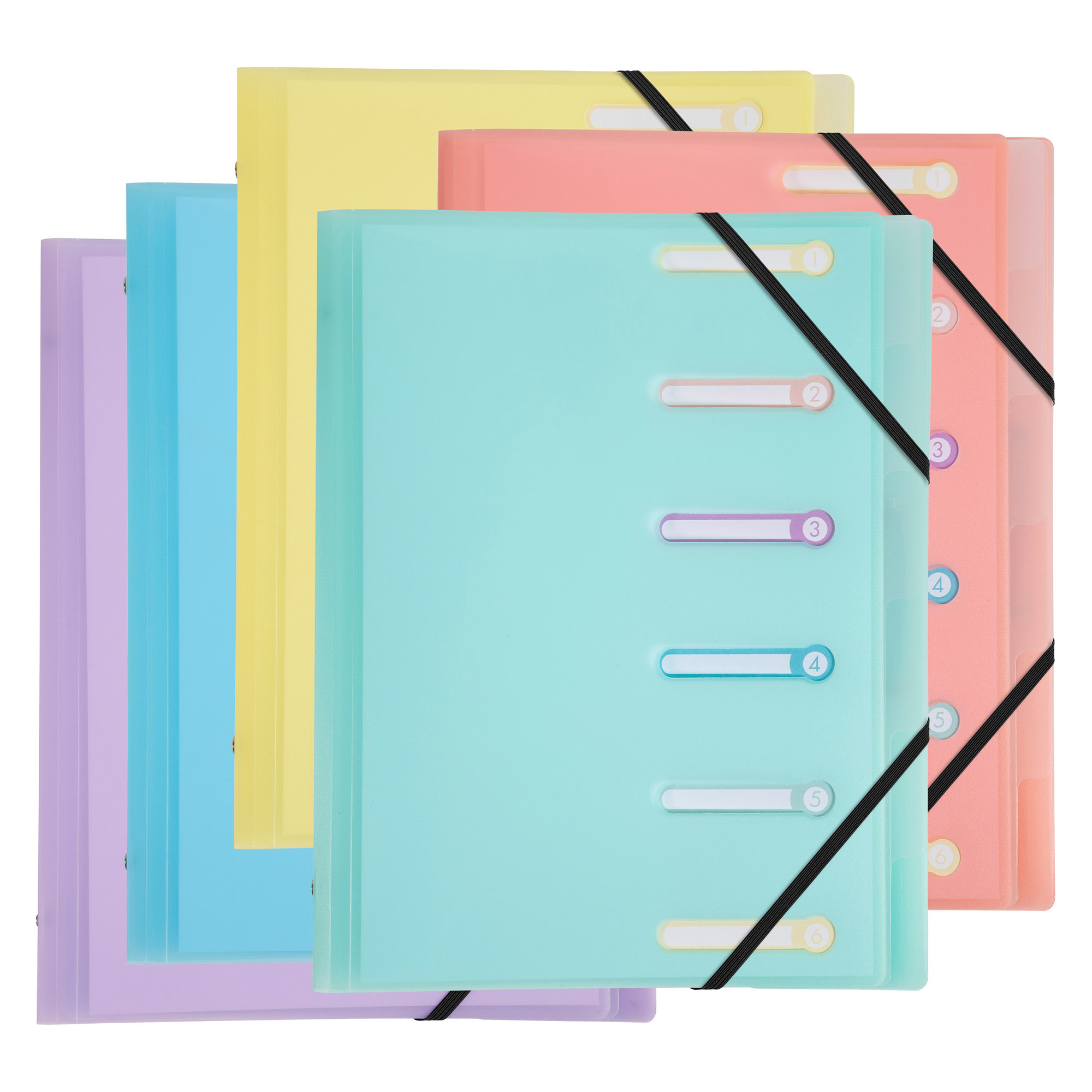 Plastic sorteerder Chromaline EXACOMPTA 3 flappen en 6 verdelingen ...