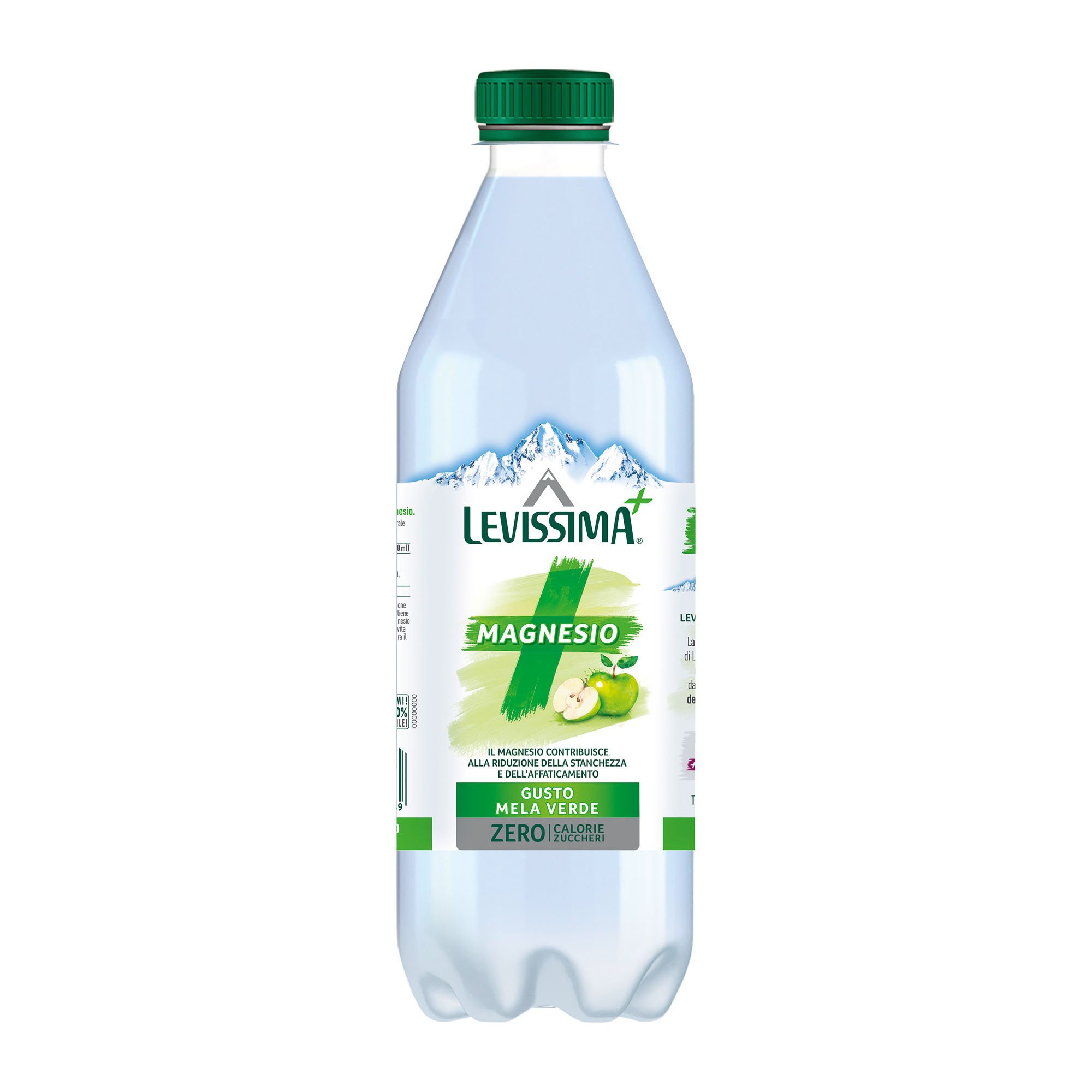 Acqua minerale Levissima+ Magnesio Mela verde 12 bottiglie da 500 ml
