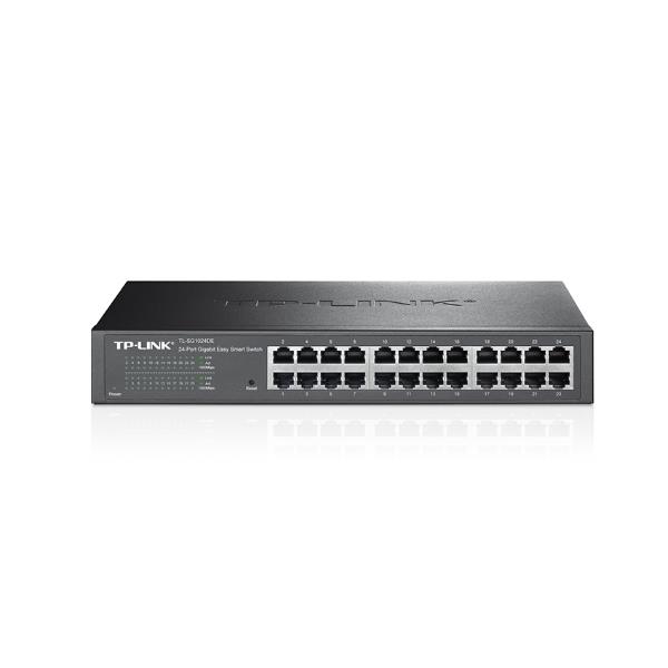24-Port Gigabit24 10/100/1000Mbps RJ45 PORTE MTU/Port/Tag-based VLAN ...