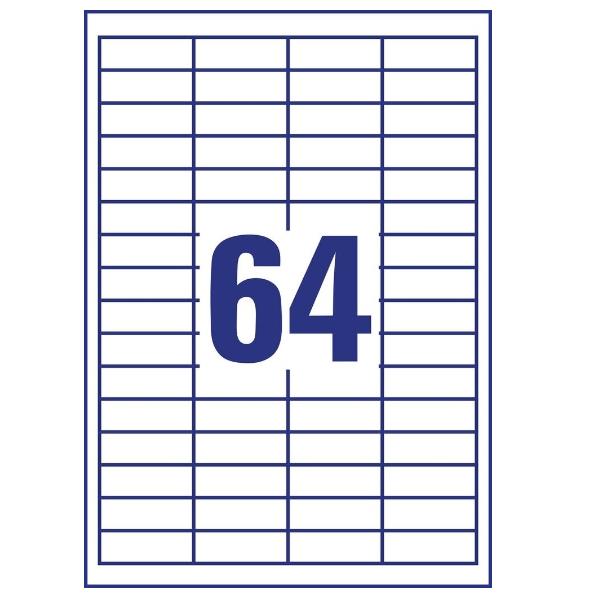 Etichette bianche multiuso per stampanti Laser/Inkjet/Copiatrici - 48 ...