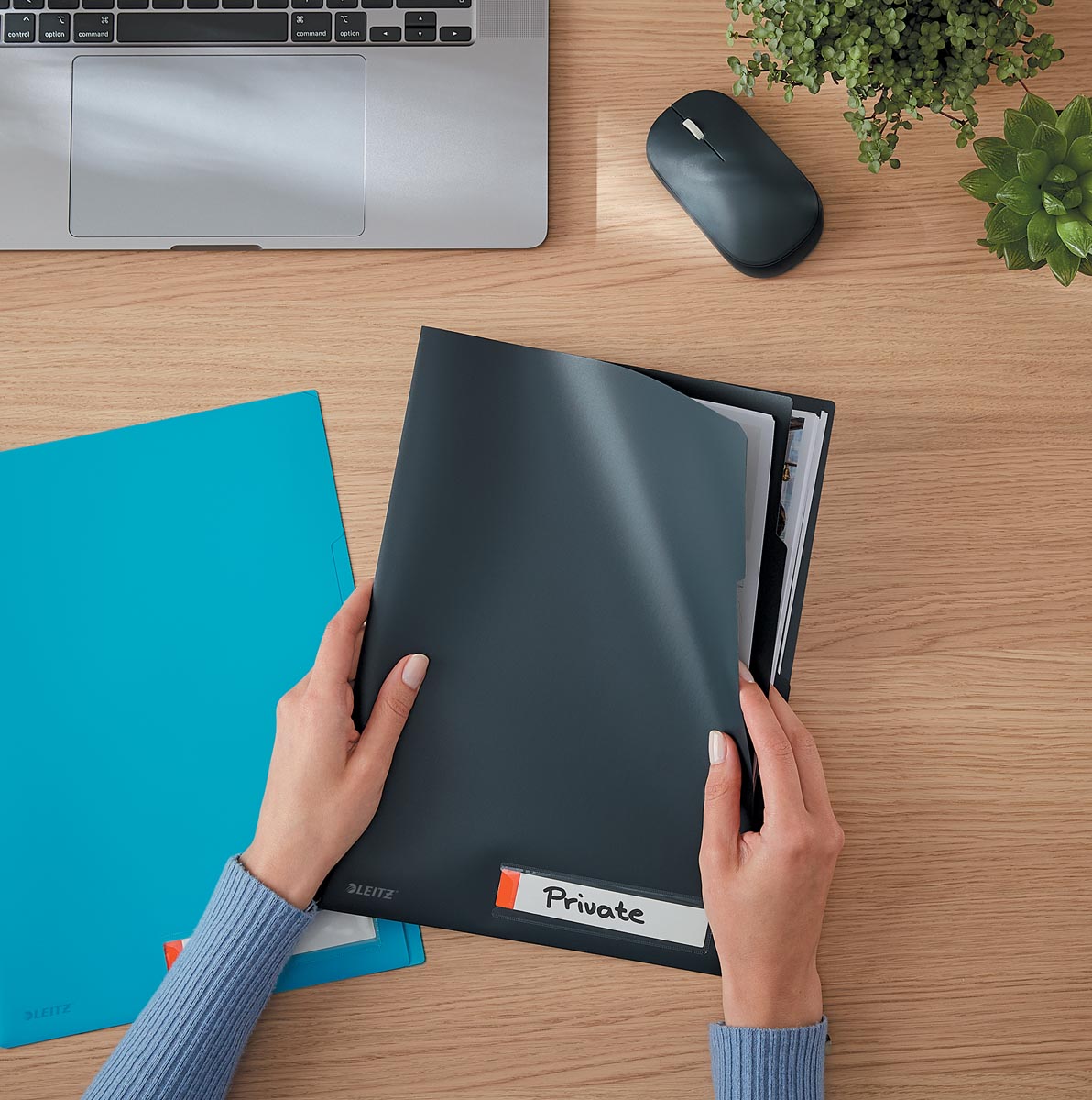 Leitz Cosy L-map met tabbladen, 3 compartimenten, ft A4, PP van 200 ...