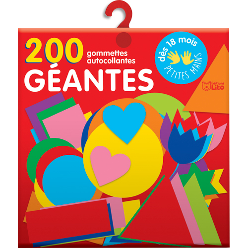 Boîte de 200 gommettes géantes pour les tout-petits, 12 formes. A ...
