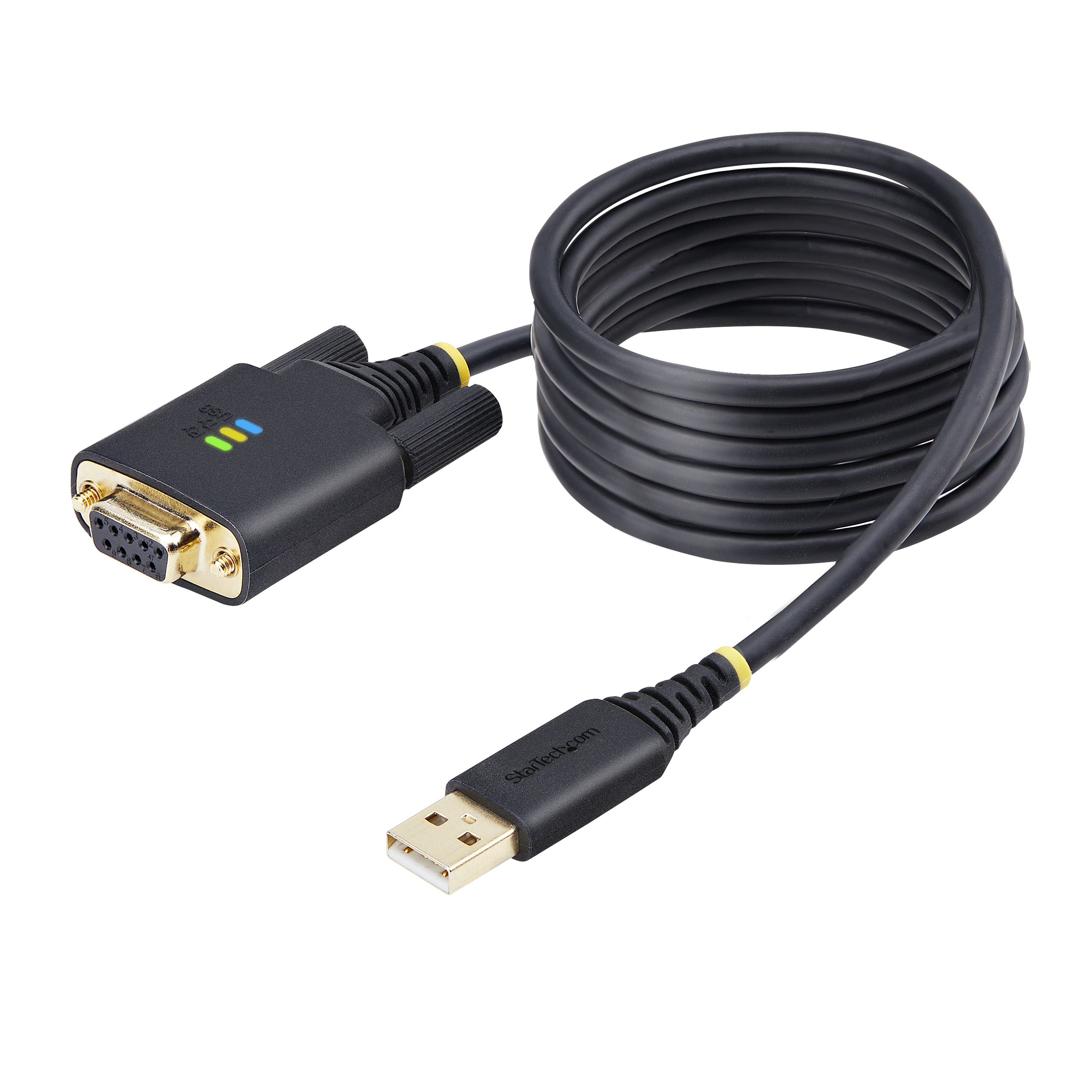 StarTech.com Câble Série Null Modem vers USB de 2m, Rétention COM, FTDI, USB-A vers DB9 RS232 ...